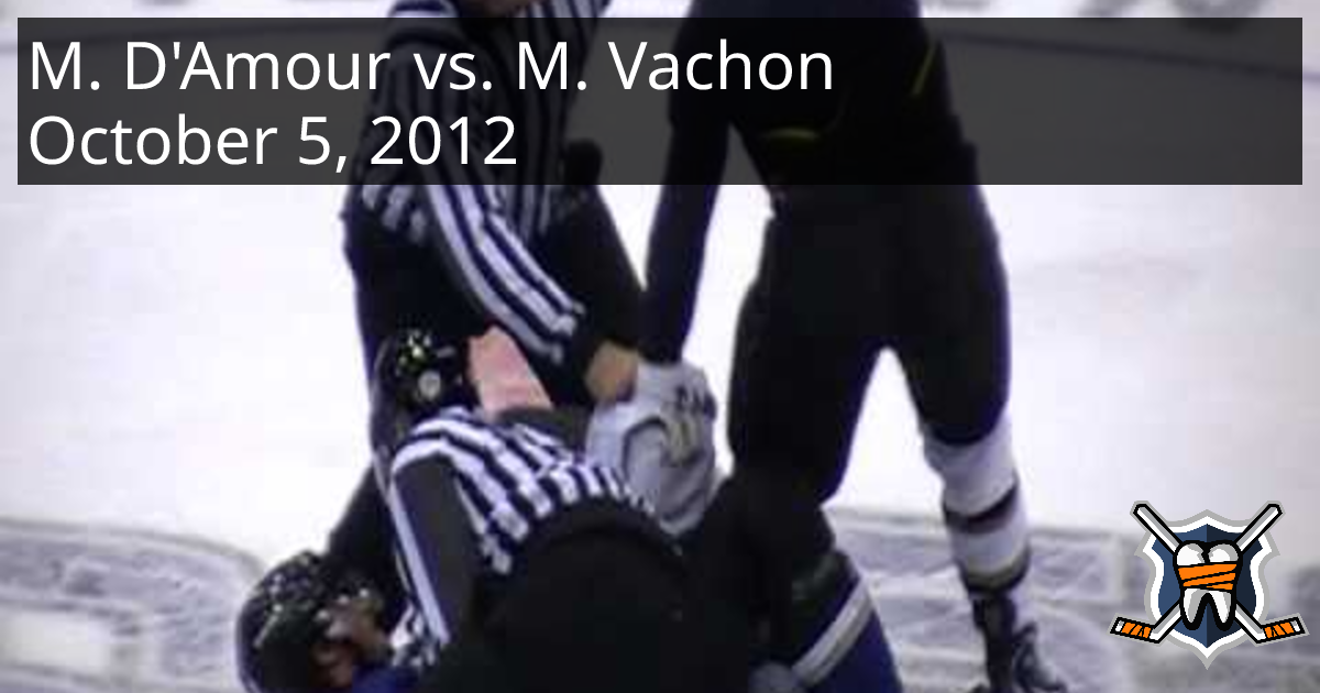 Marc-Olivier D'Amour vs. Maxime Vachon, October 5, 2012 - Marquis de ...