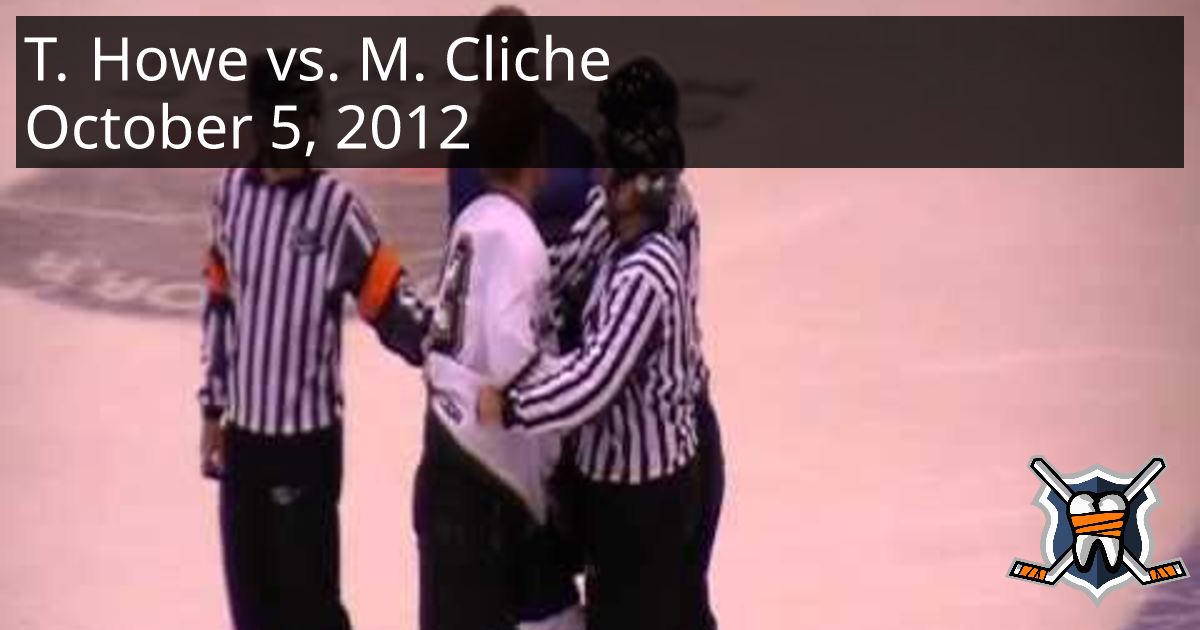 Tyler Howe vs. Maxim Cliche, October 5, 2012 - Marquis de Jonquière vs ...
