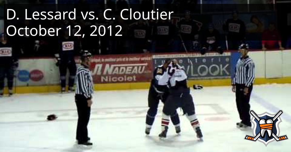 Dannick Lessard vs. Chris Cloutier, October 12, 2012 - Cornwall River ...
