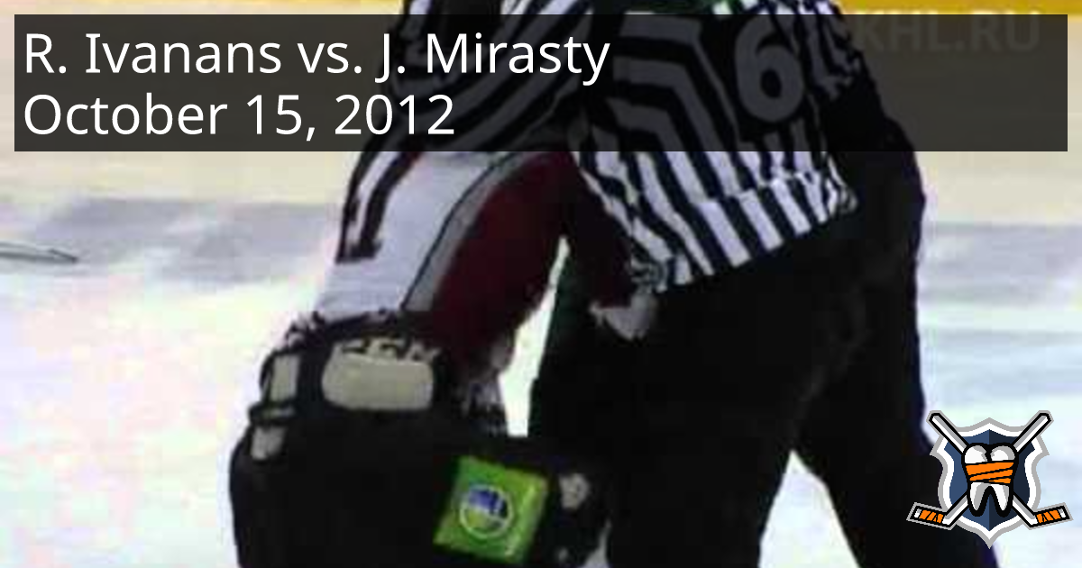 Raitis Ivanans vs. Jon Mirasty, October 15, 2012 - Dinamo Riga vs ...