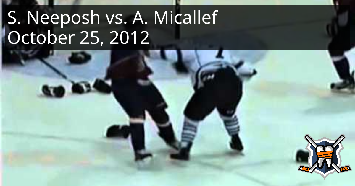 Silas Neeposh vs. Alex Micallef, October 25, 2012 - Chicoutimi ...