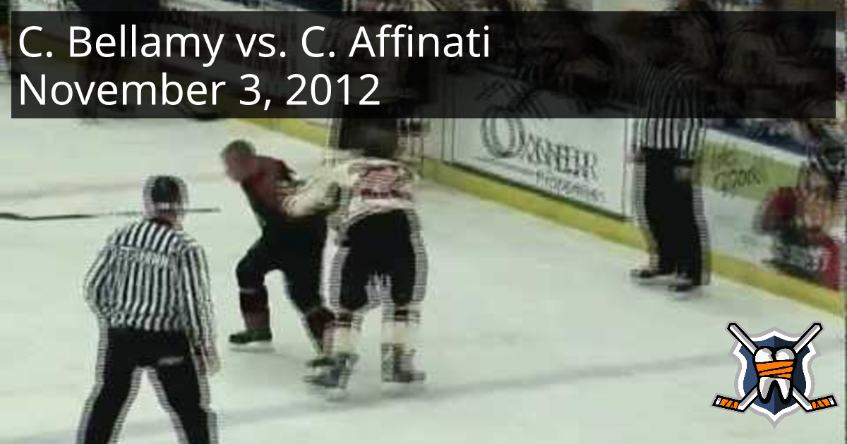Corey Bellamy vs. Chris Affinati, November 3, 2012 - Thousand Islands ...
