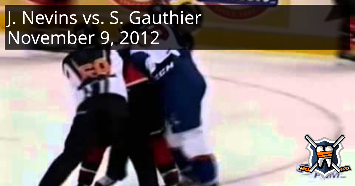 Jack Nevins vs. Samuel Gauthier, November 9, 2012 - Charlottetown ...