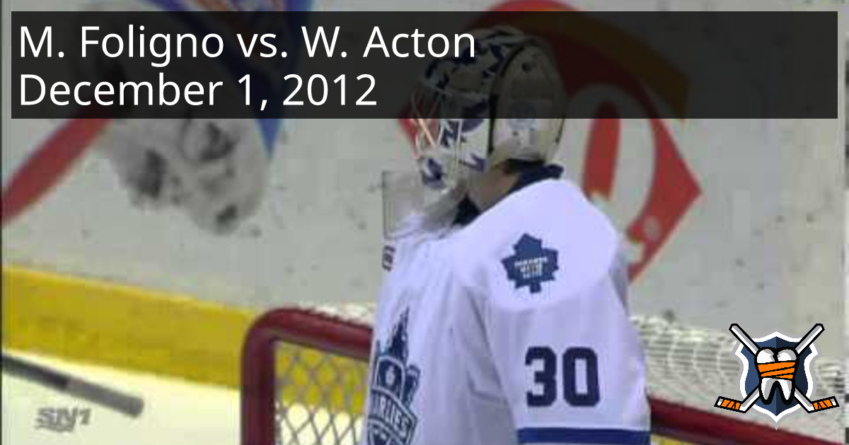 Marcus Foligno vs. Will Acton, December 1, 2012 - Rochester Americans ...