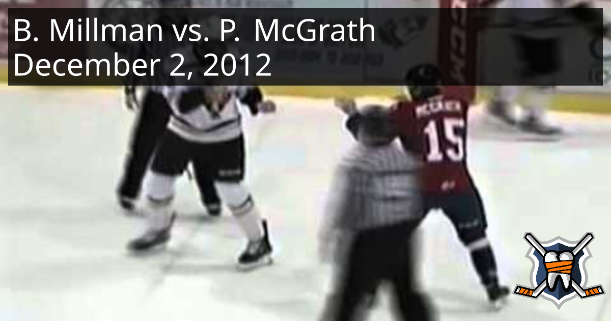 Blake Millman vs. Patrick McGrath, December 2, 2012 - Cape Breton ...