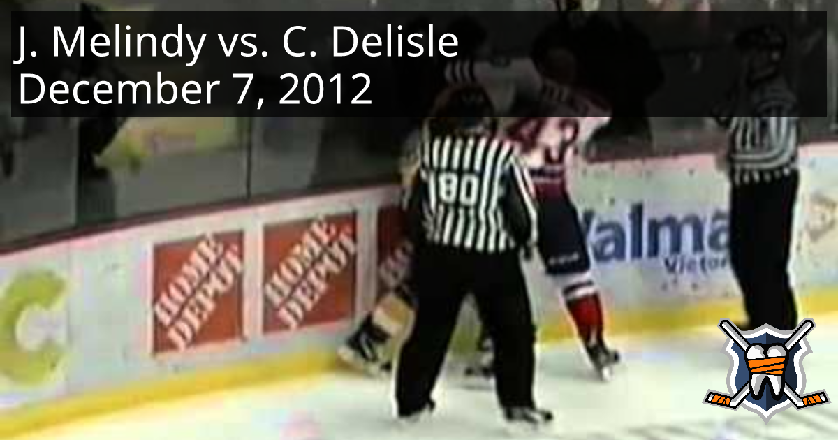 James Melindy vs. Carl-Antoine Delisle, December 7, 2012 - Moncton ...