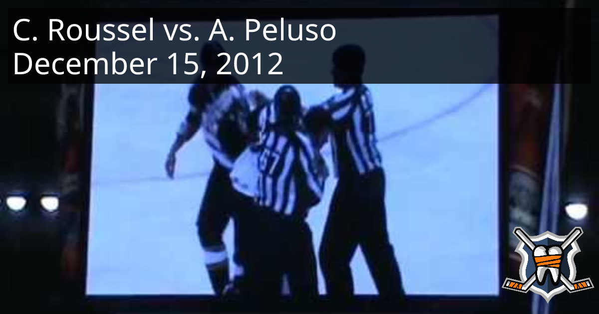 Charles-Olivier Roussel vs. Anthony Peluso, December 15, 2012 ...