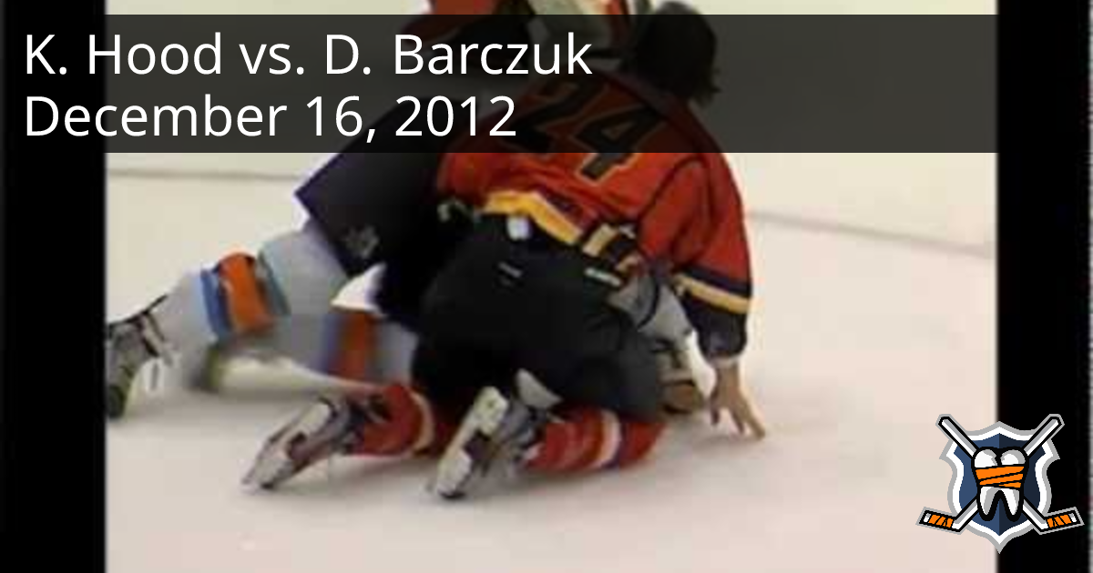 Kyle Hood vs. Daniel Barczuk, December 16, 2012 - Missouri Mavericks vs ...