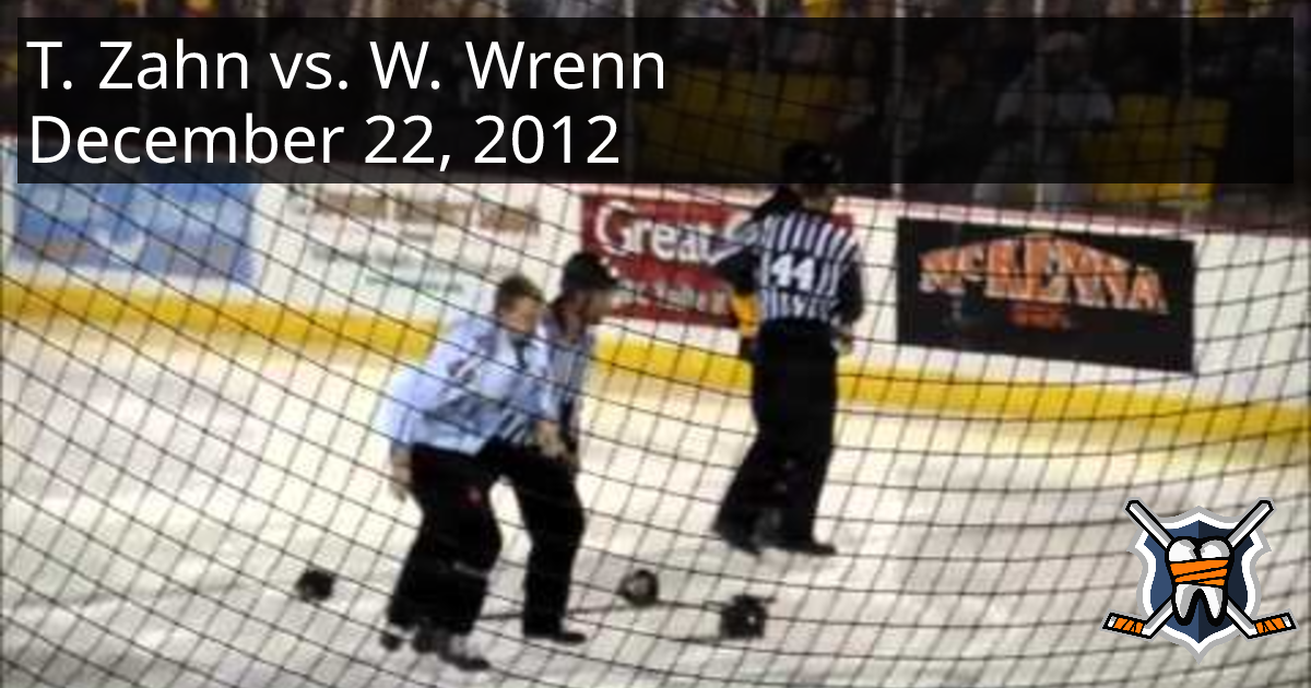Teigan Zahn vs. William Wrenn, December 22, 2012 - Stockton Thunder vs ...