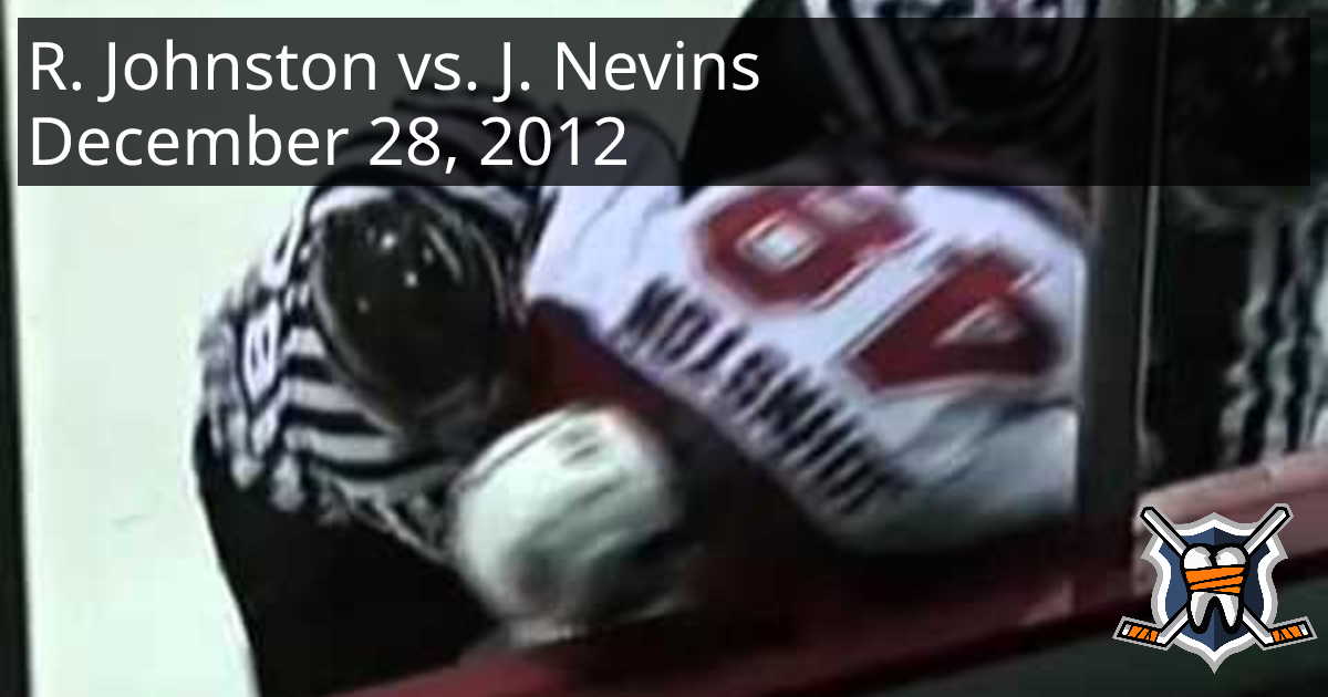 Ross Johnston vs. Jack Nevins, December 28, 2012 - Moncton Wildcats vs ...