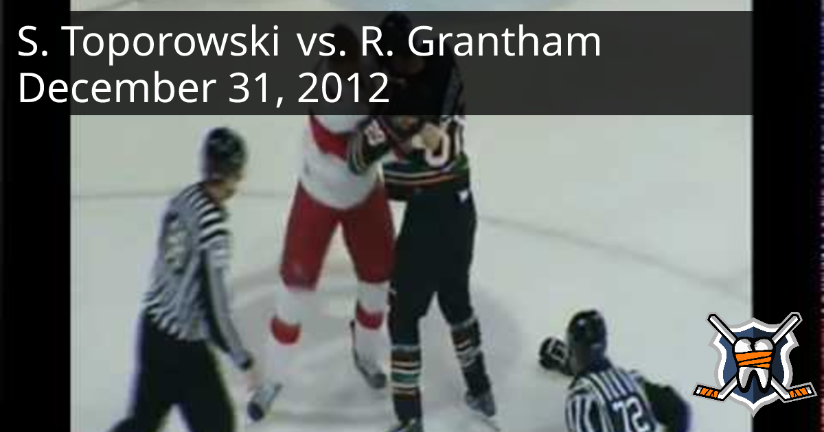 Shayne Toporowski vs. Ryley Grantham, December 31, 2012 - Quad City ...