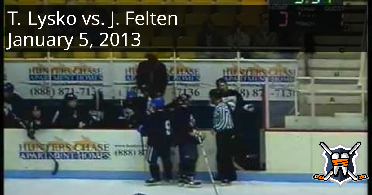 Tristan Lysko vs. Jesse Felten, January 5, 2013 - New York Bluefins vs ...