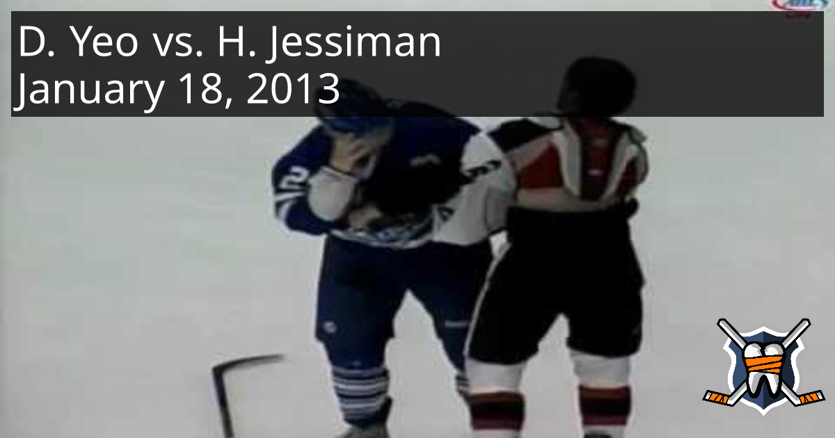 Dylan Yeo vs. Hugh Jessiman, January 18, 2013 - Toronto Marlies vs ...