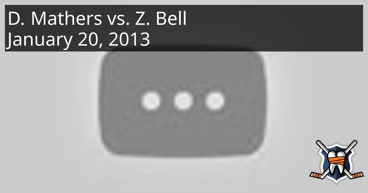 Derek Mathers vs. Zach Bell, January 20, 2013 - Peterborough Petes vs ...