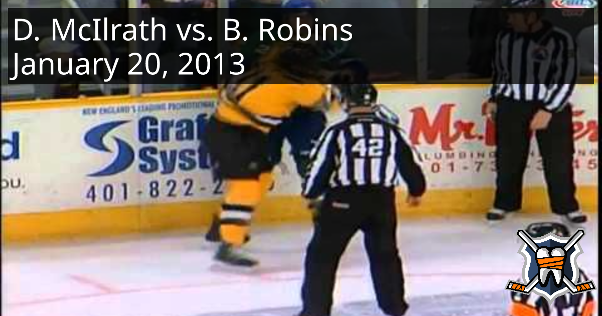 Dylan McIlrath vs. Bobby Robins, January 20, 2013 - Hartford Wolf Pack ...