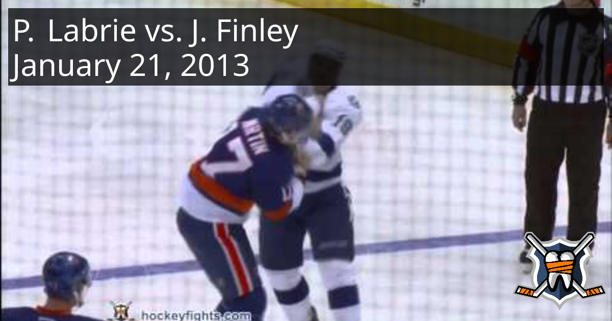 Pierre-Cedric Labrie vs. Joe Finley, January 21, 2013 - Tampa Bay ...
