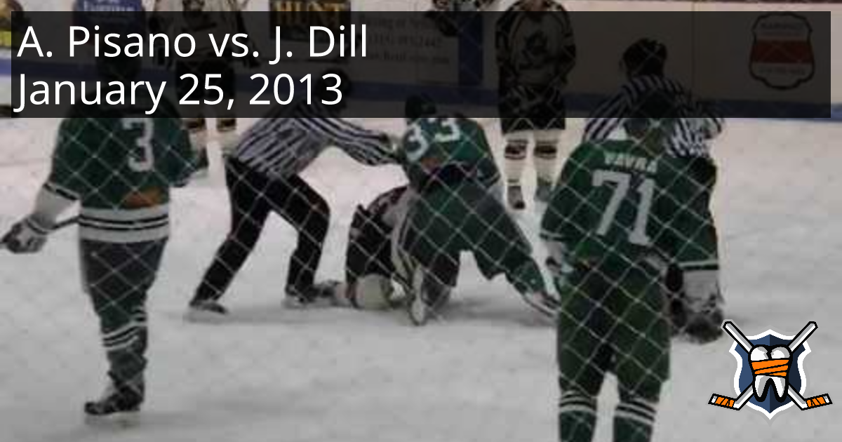 Anthony Pisano vs. Jeff Dill, January 25, 2013 - Danbury Whalers vs ...