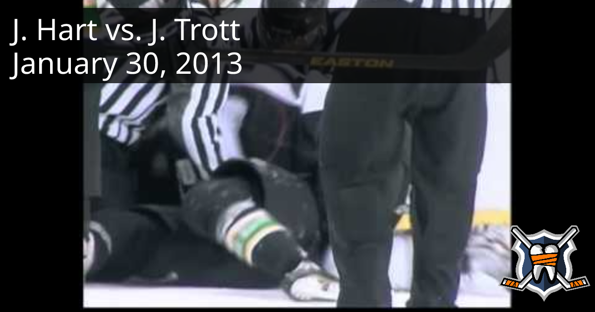 Jayden Hart vs. Jason Trott, January 30, 2013 - Prince Albert Raiders ...