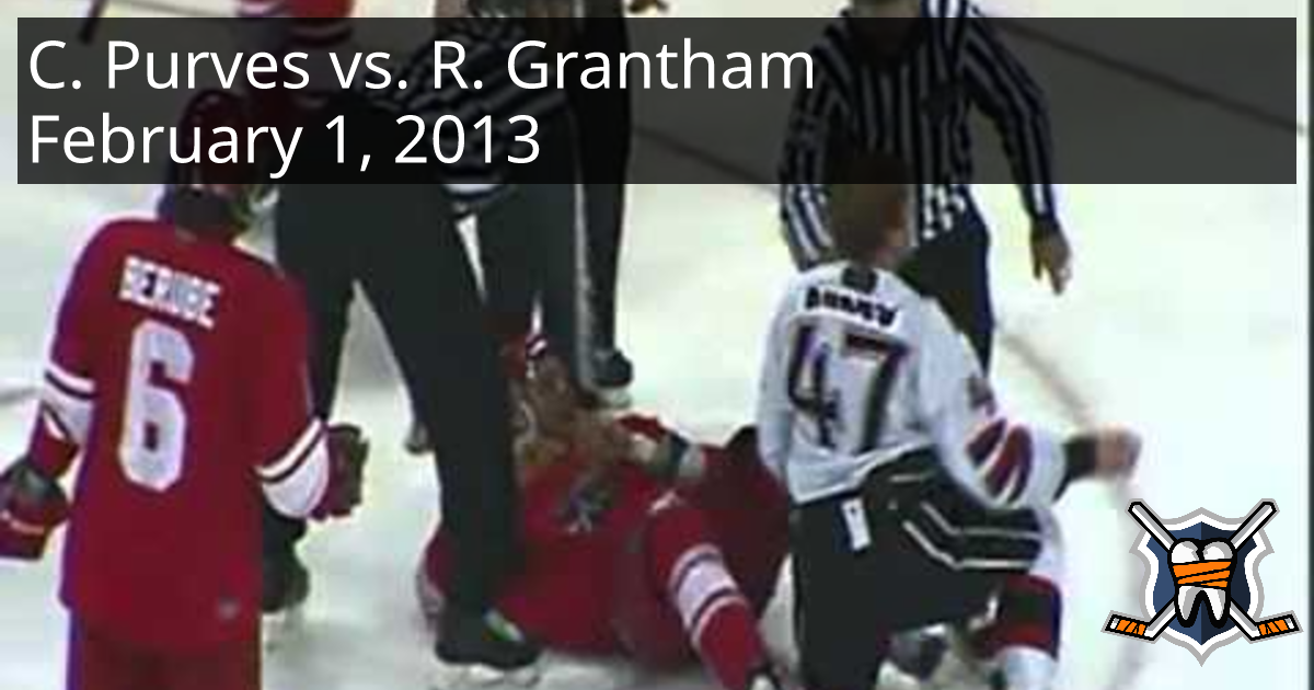 Cody Purves vs. Ryley Grantham, February 1, 2013 - Arizona Sundogs vs ...