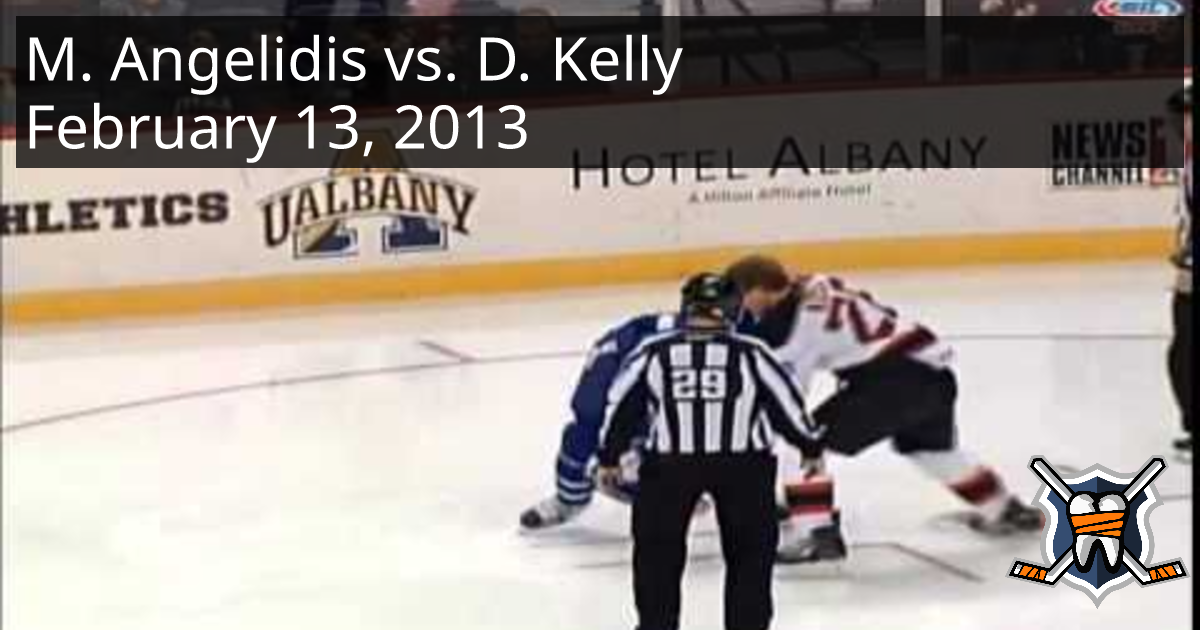 Mike Angelidis vs. Dan Kelly, February 13, 2013 - Syracuse Crunch vs ...