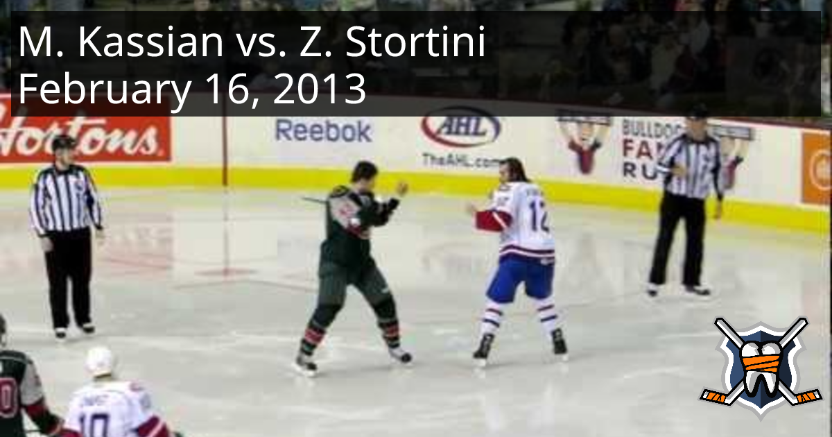 Matt Kassian vs. Zack Stortini, February 16, 2013 - Houston Aeros vs ...
