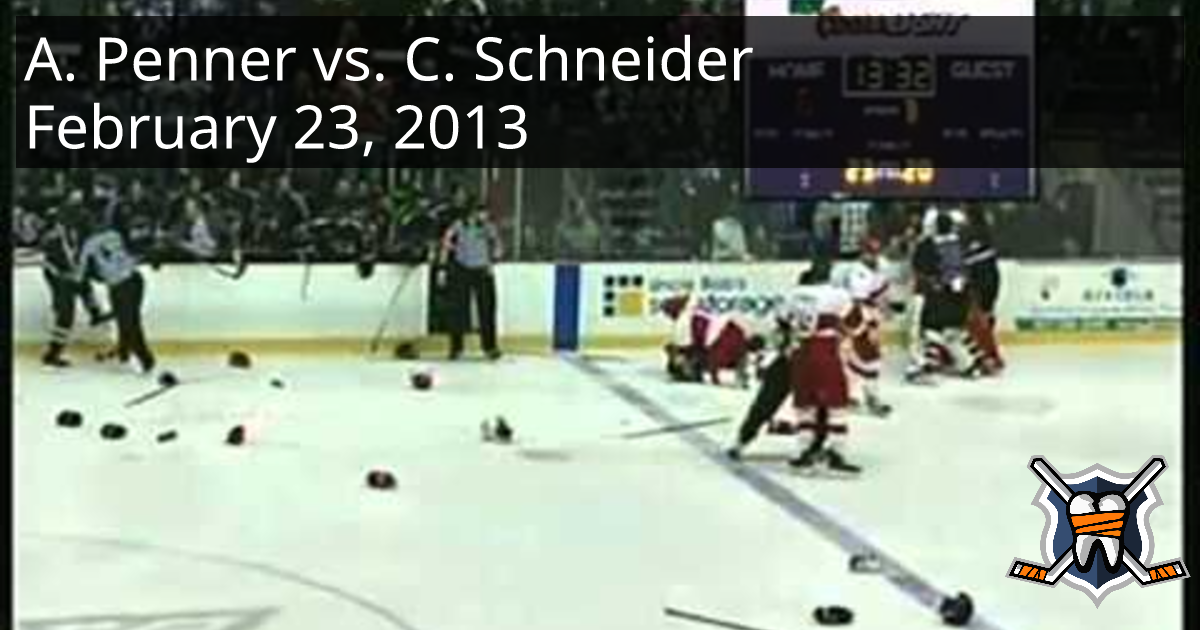 Alex Penner vs. Cory Schneider, February 23, 2013 - Allen Americans vs ...