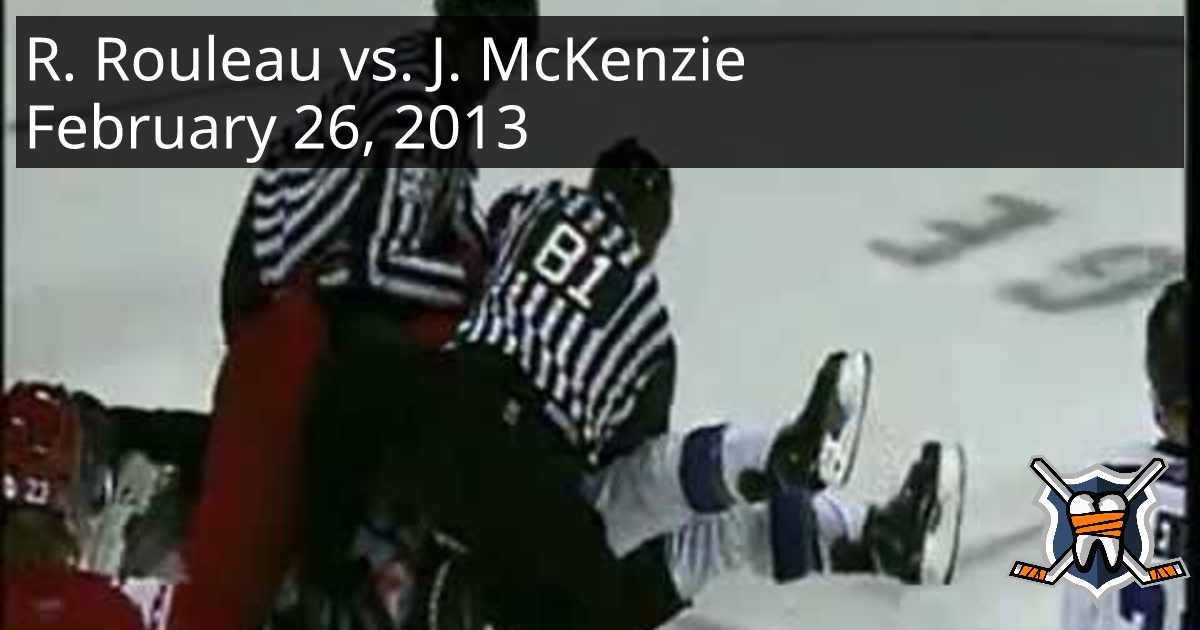 Ross Rouleau vs. Jim McKenzie, February 26, 2013 - Fort Worth Brahmas ...