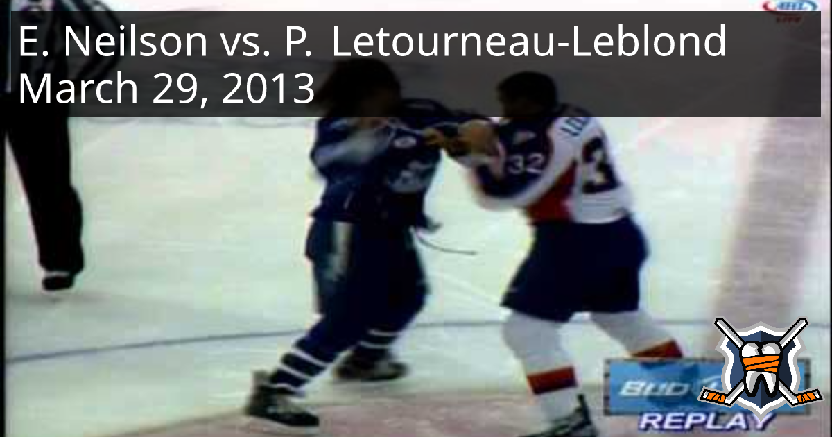 Eric Neilson vs. Pierre-Luc Letourneau-Leblond, March 29, 2013 ...