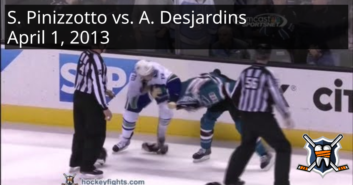 Steve Pinizzotto vs. Andrew Desjardins, April 1, 2013 - Vancouver ...