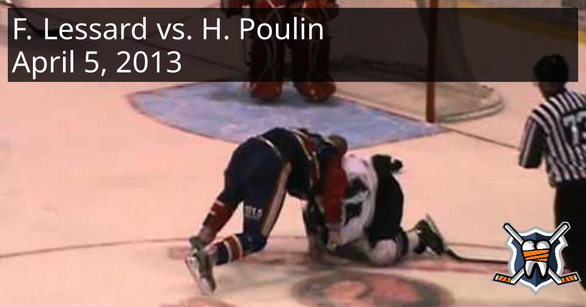 Francis Lessard vs. Hubert Poulin, April 5, 2013 - Cornwall River Kings ...