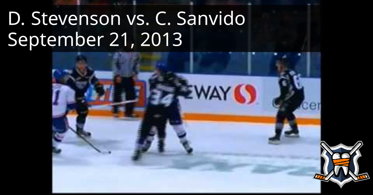 Dyson Stevenson vs. Connor Sanvido, September 21, 2013 - Regina Pats vs ...