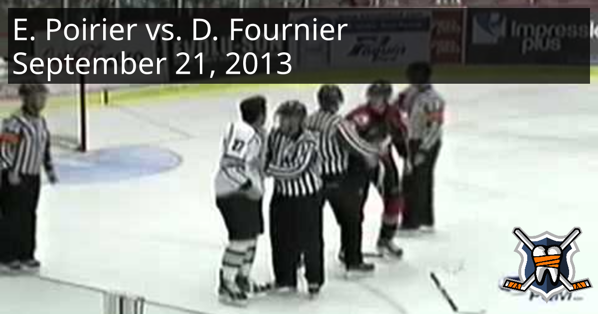 Emile Poirier vs. Dillon Fournier, September 21, 2013 - Gatineau ...