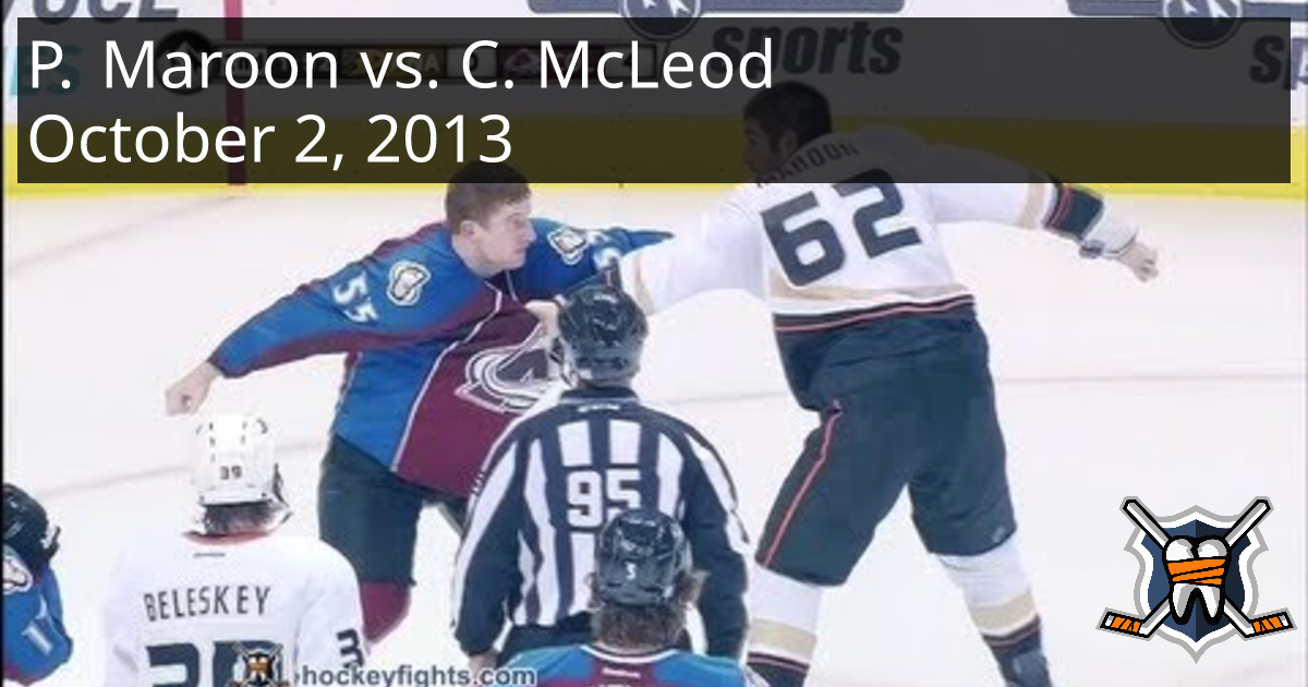 Pat Maroon vs. Cody McLeod, October 2, 2013 - Anaheim Ducks vs ...