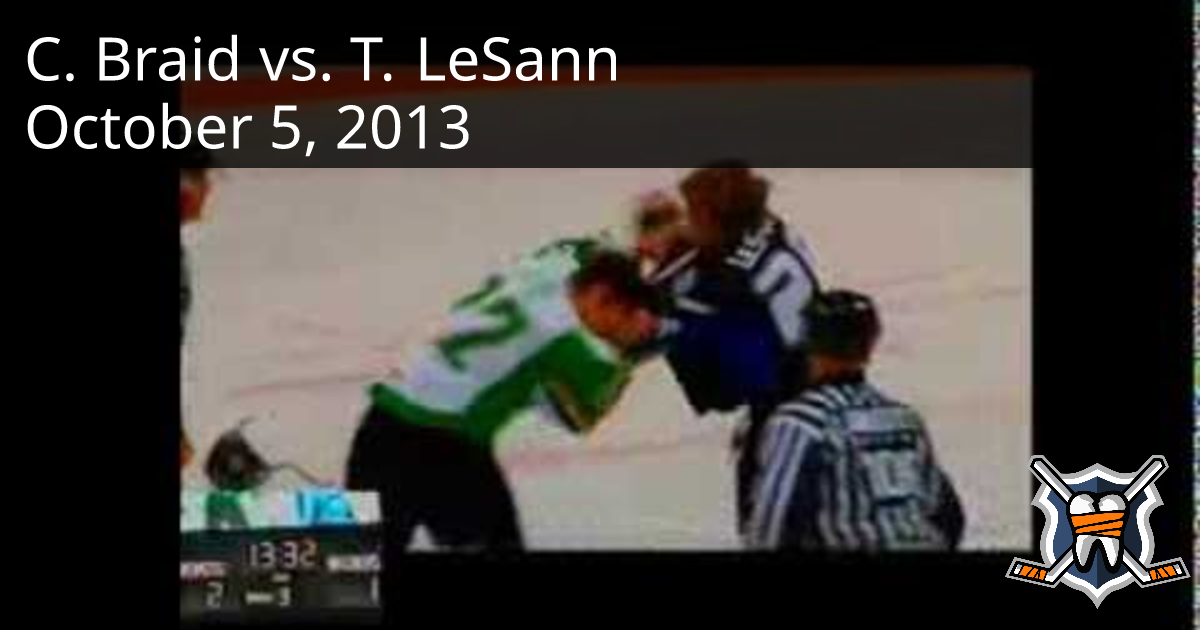 Chance Braid vs. Tanner LeSann, October 5, 2013 - Prince Albert Raiders ...