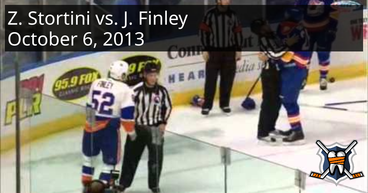 Zack Stortini vs. Joe Finley, October 6, 2013 - Norfolk Admirals vs ...