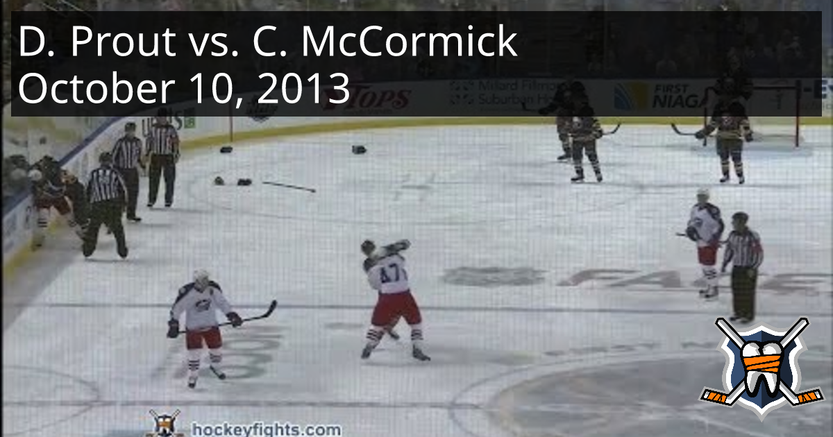 Dalton Prout vs. Cody McCormick, October 10, 2013 - Columbus Blue ...