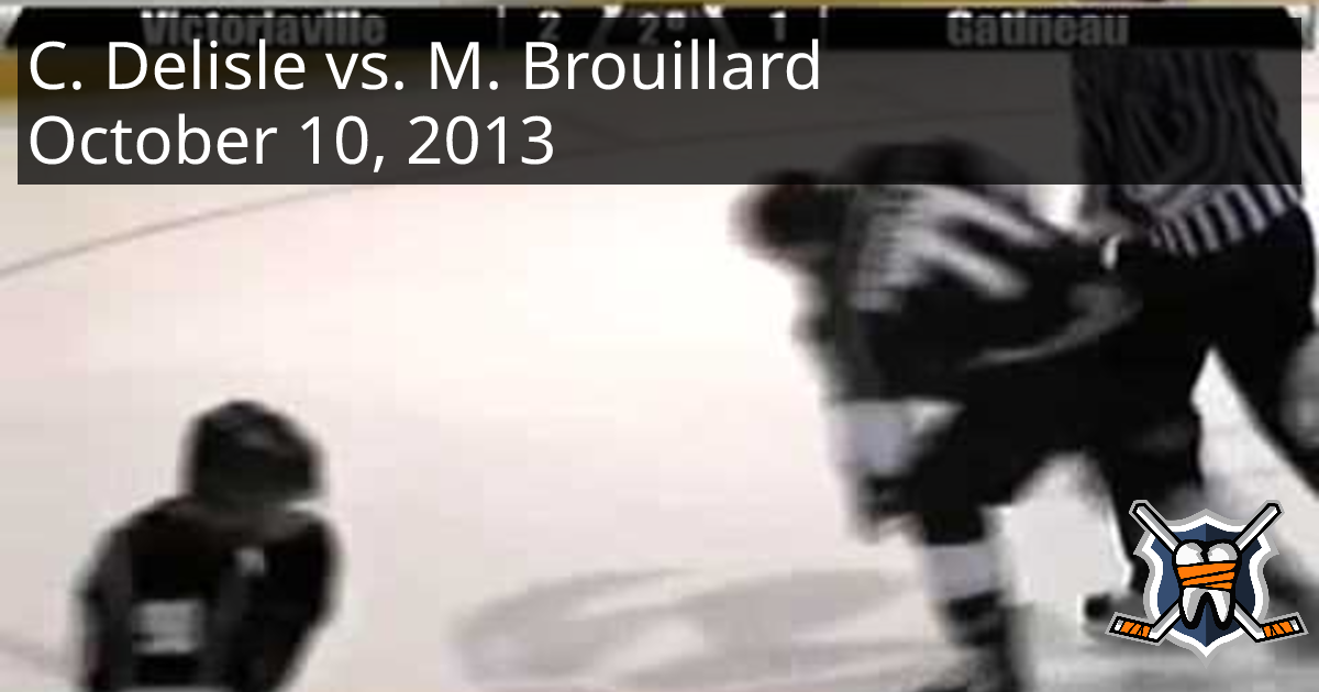 Carl-Antoine Delisle vs. Marc-Olivier Brouillard, October 10, 2013 ...