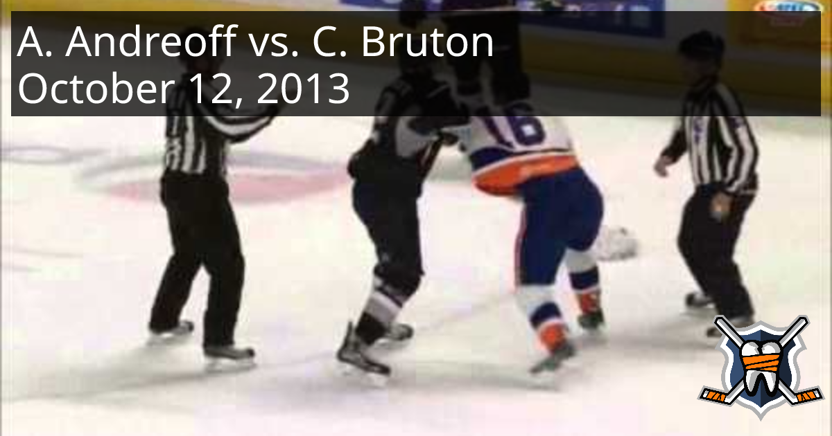 Andy Andreoff vs. Chris Bruton, October 12, 2013 - Manchester Monarchs ...