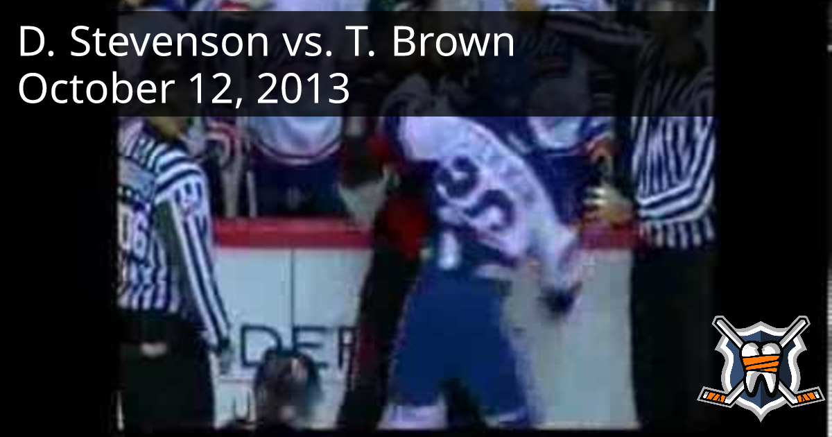 Dyson Stevenson vs. Travis Brown, October 12, 2013 - Regina Pats vs ...