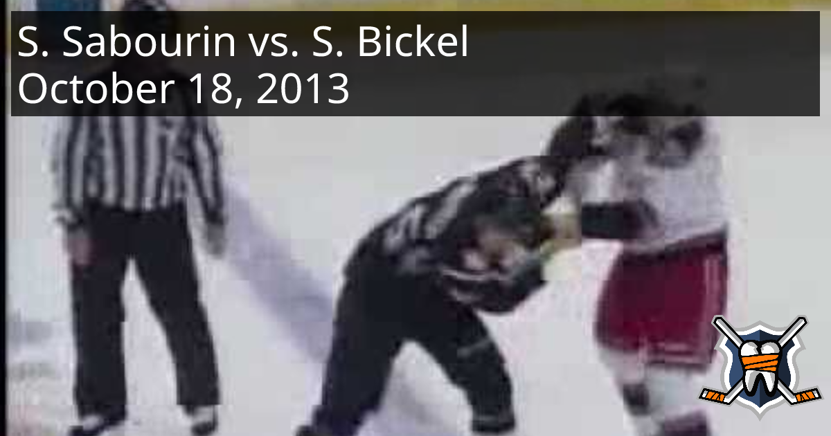 Scott Sabourin vs. Stu Bickel, October 18, 2013 - Manchester Monarchs ...