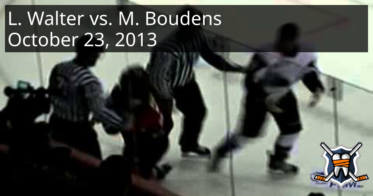 Lukas Walter vs. Matt Boudens, October 23, 2013 - Saint John Sea Dogs ...