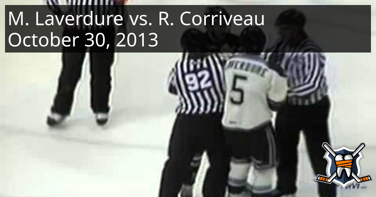 Mathieu Laverdure vs. Raphael Corriveau, October 30, 2013 - Sherbrooke ...