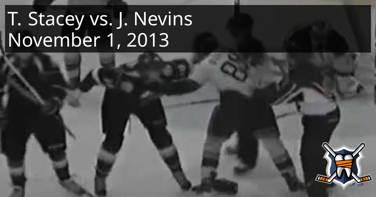 Trevor Stacey vs. Jack Nevins, November 1, 2013 - Sherbrooke Phoenix vs ...