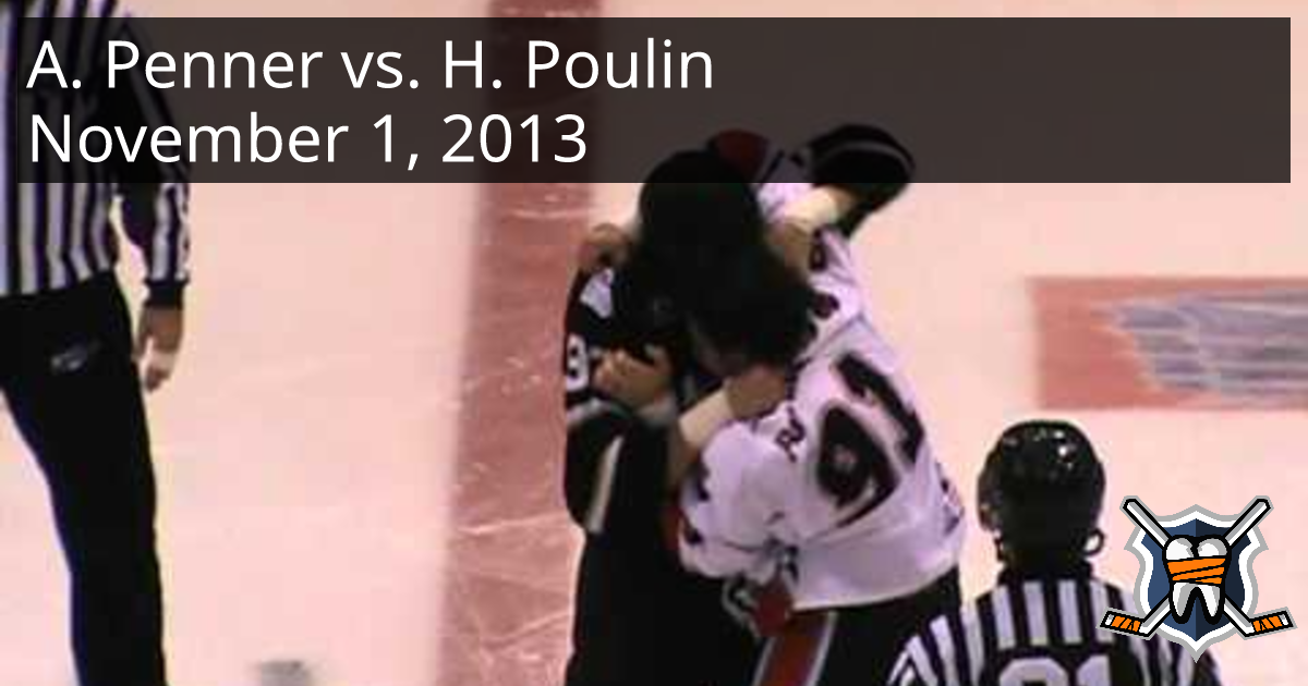 Alex Penner vs. Hubert Poulin, November 1, 2013 - Marquis de Jonquière ...