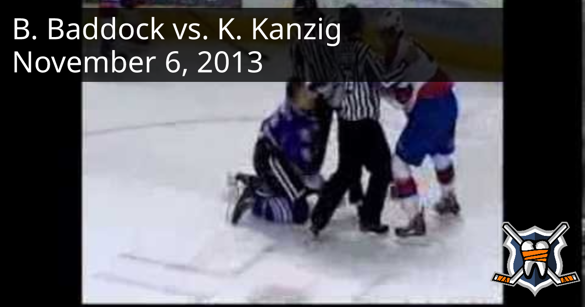 Brandon Baddock vs. Keegan Kanzig, November 6, 2013 - Edmonton Oil ...