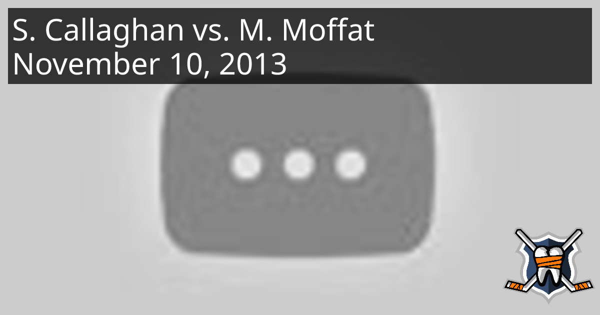Sean Callaghan vs. Michael Moffat, November 10, 2013 - Saginaw Spirit ...