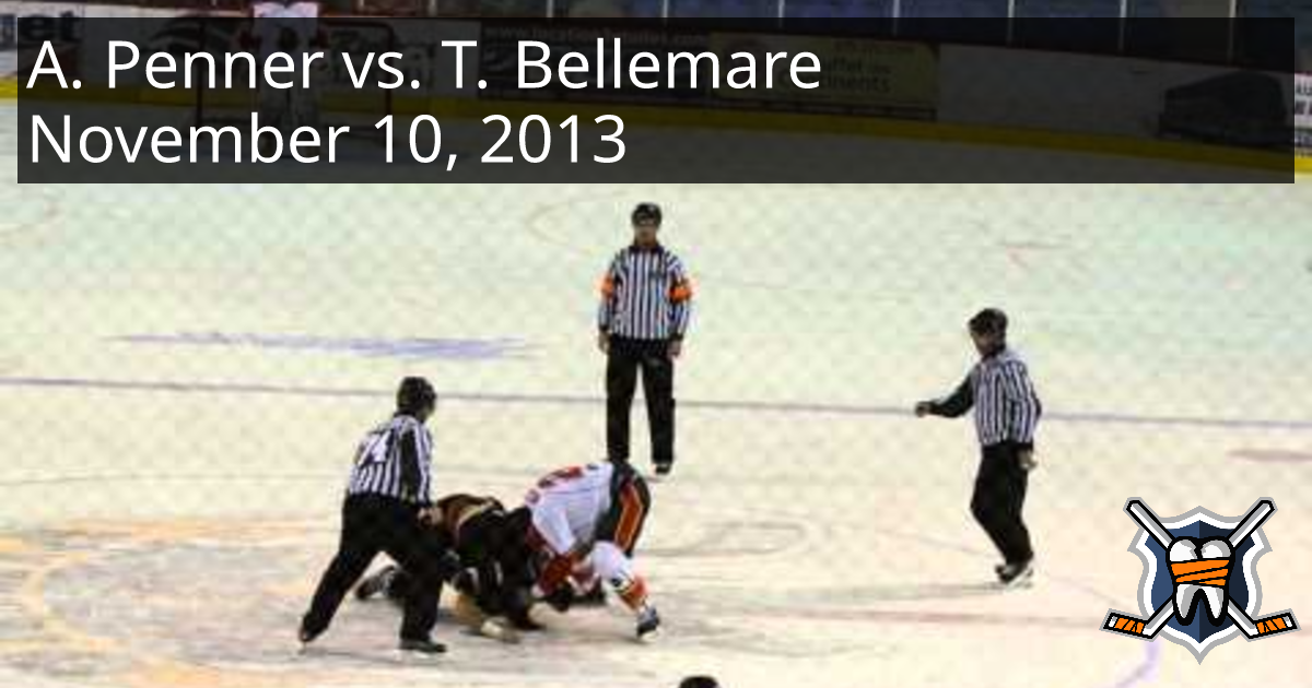 Alex Penner vs. Thomas Bellemare, November 10, 2013 - Marquis de ...
