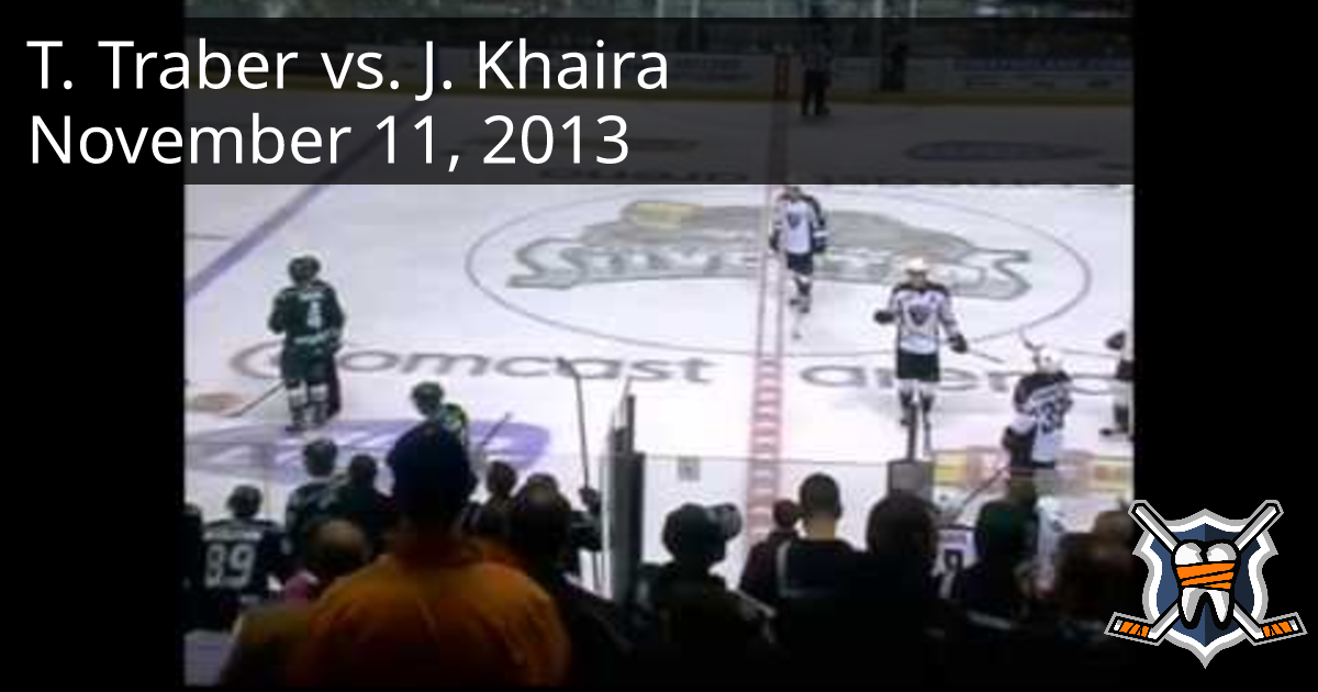 Tim Traber vs. Jujhar Khaira, November 11, 2013 - Vancouver Giants vs ...
