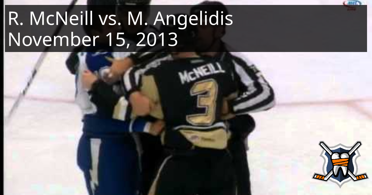 Reid McNeill vs. Mike Angelidis, November 15, 2013 - Wilkes-Barre ...