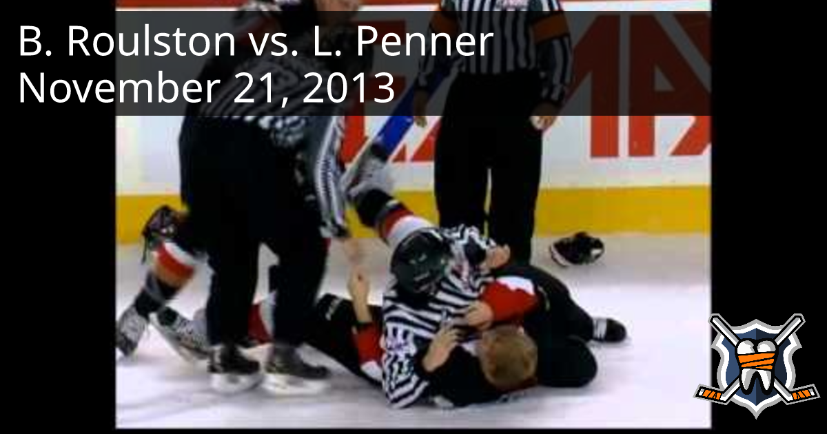 Brett Roulston vs. Linden Penner, November 21, 2013 - Prince George ...